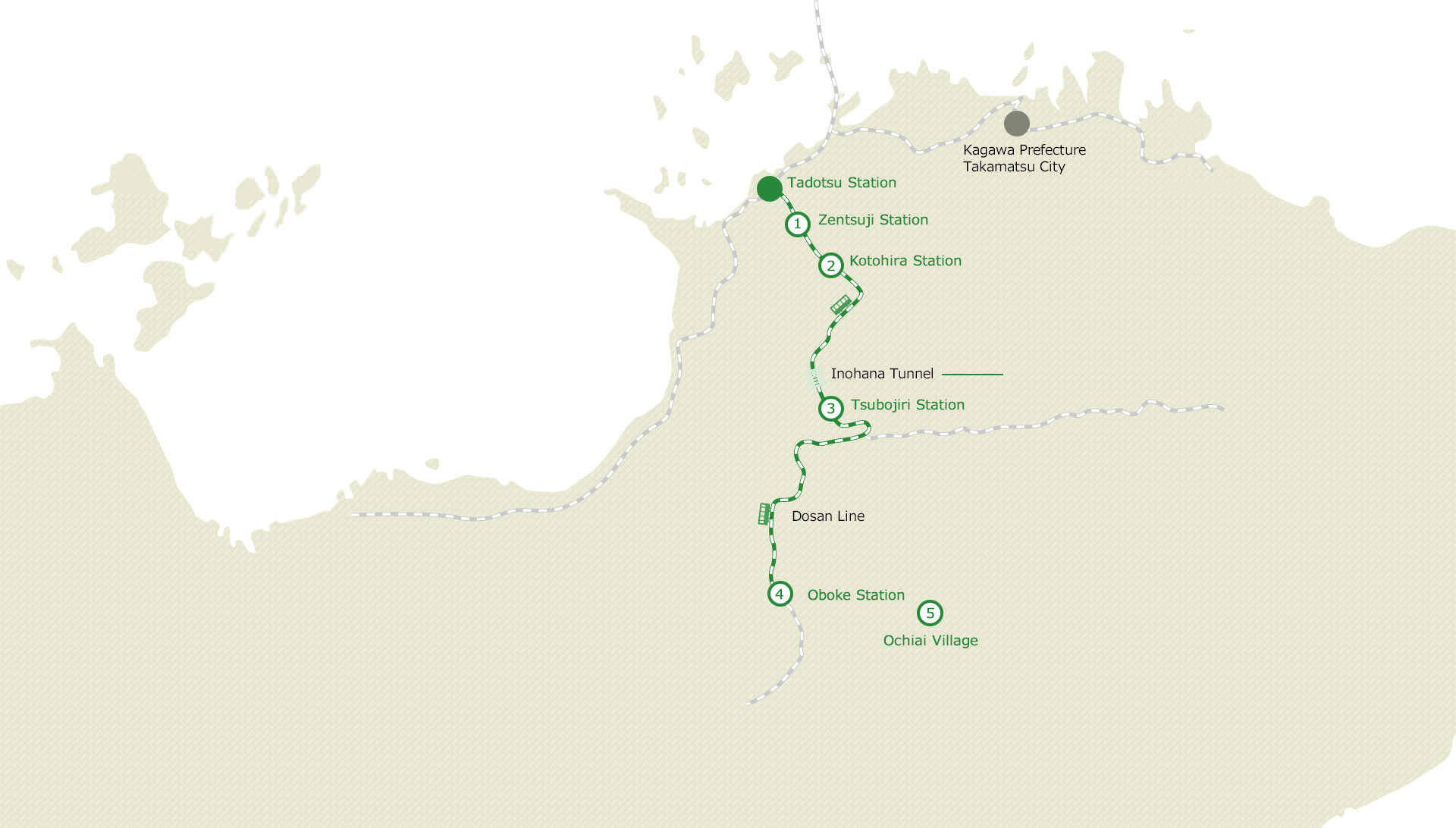 Shikoku Sightseeing Train: SHIKOKU MANNAKA SENNEN MONOGATARI